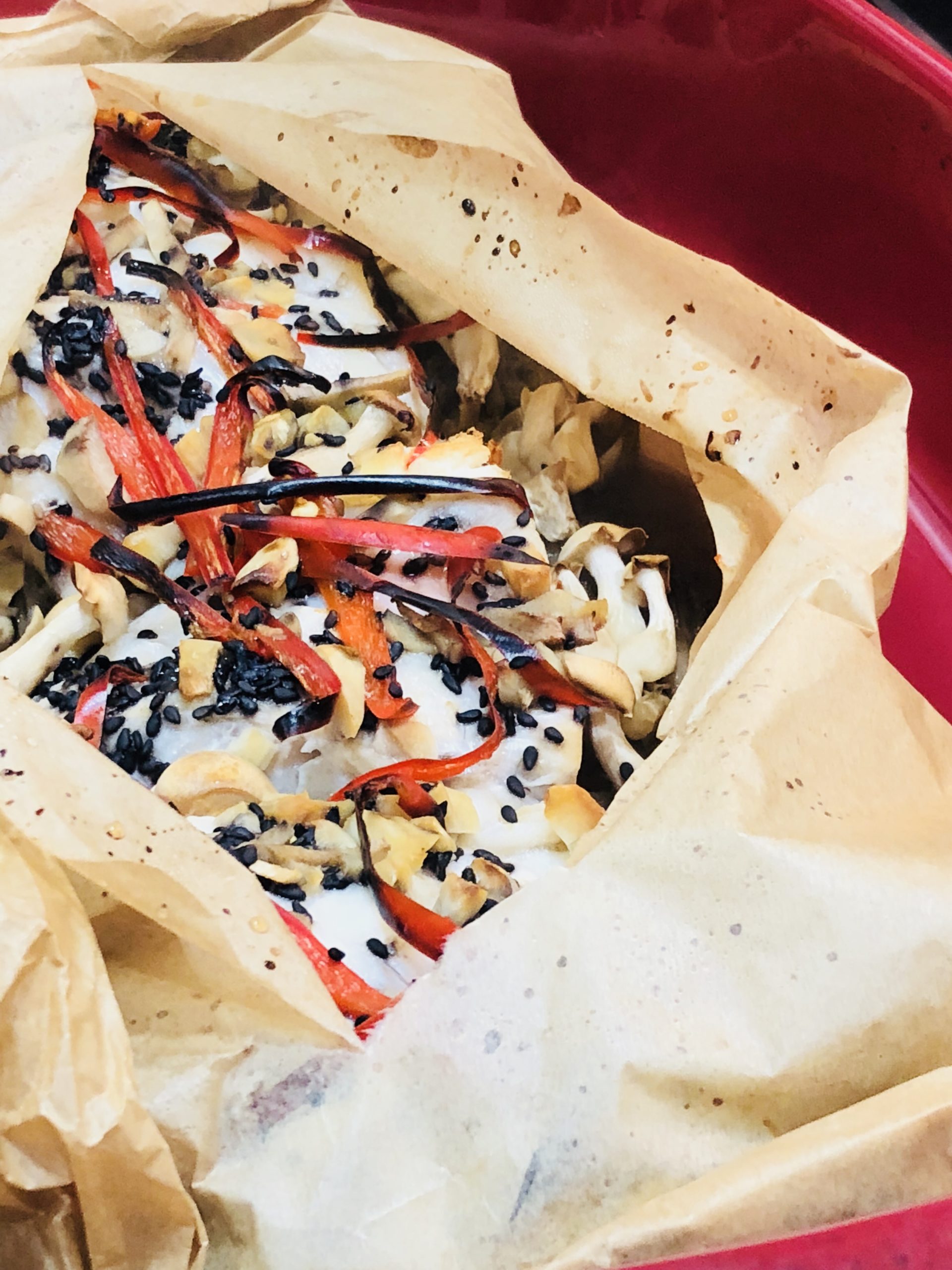 Icelandic Cod En Papillote (Parchment Baked Fish Steaks) - The Hungry Mouse