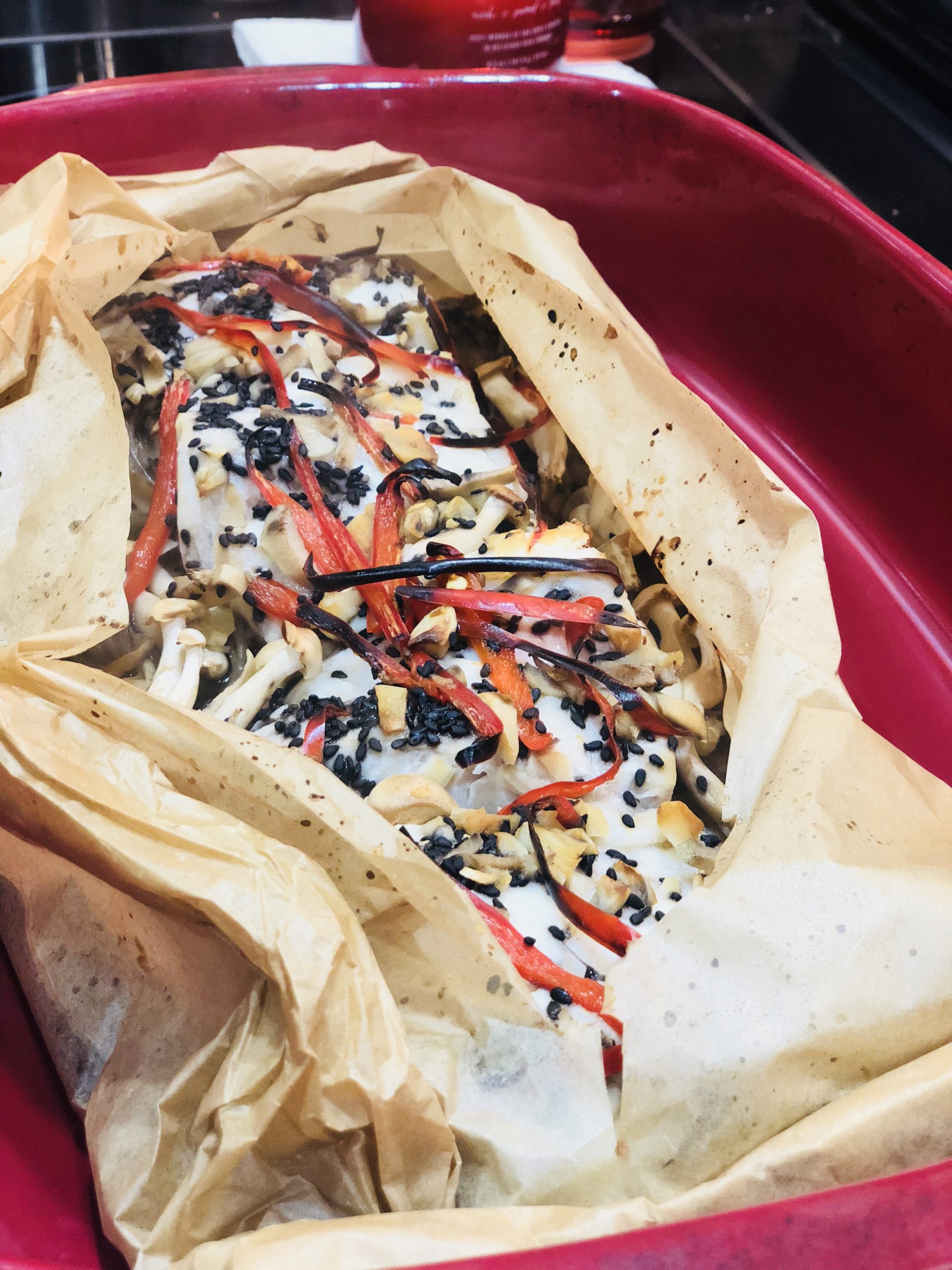 Icelandic Cod En Papillote (Parchment Baked Fish Steaks) - The Hungry Mouse